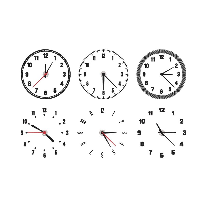 Simple Digital Wall Clock - Etsy