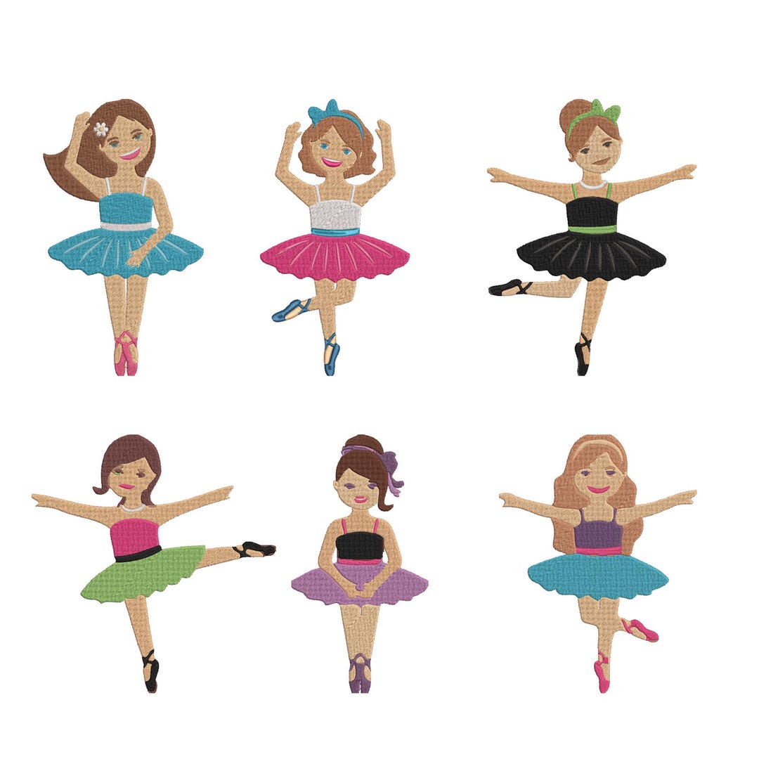 Ballerina Girl Dance Embroidery Design, Dance Ballerina Girl Machine ...