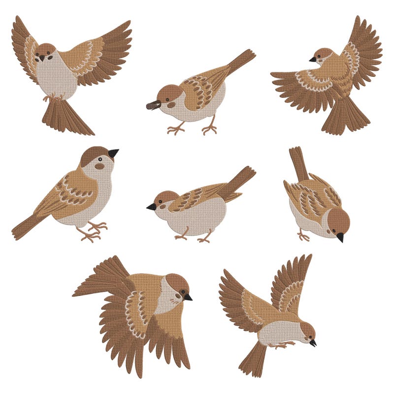 Flying Sparrow - Etsy