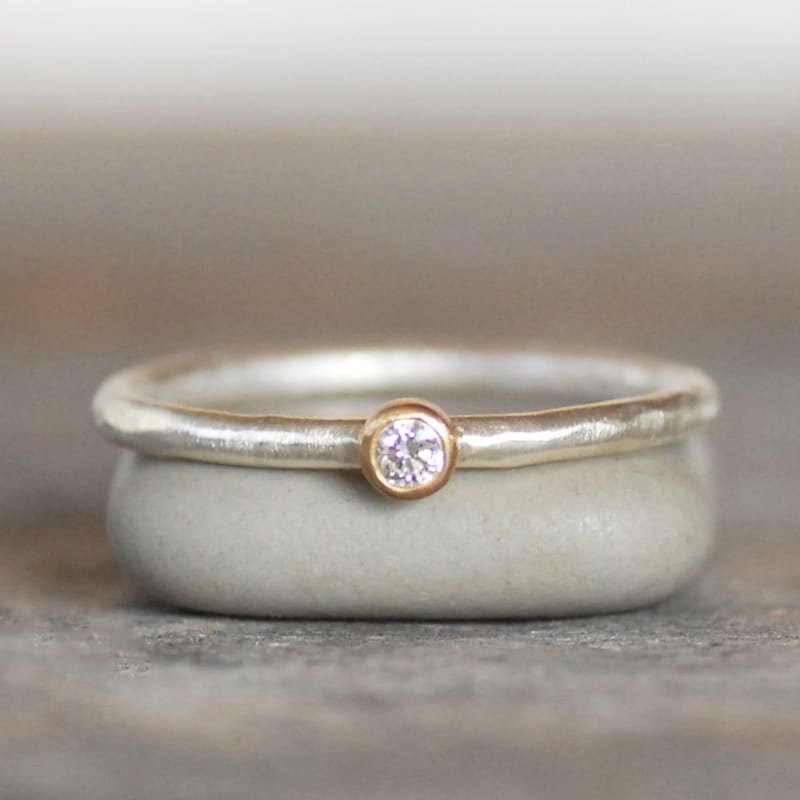 Simple Diamond Ring - Etsy