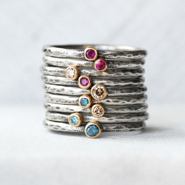 Delicate Stack Ring - Etsy