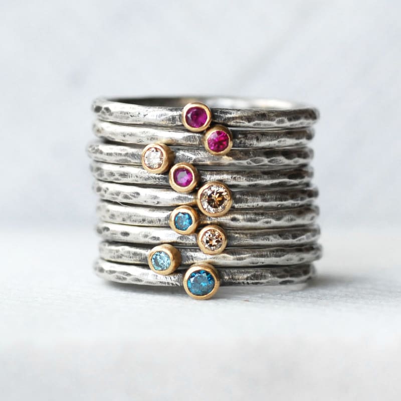 Stackable Mothers Rings - Etsy