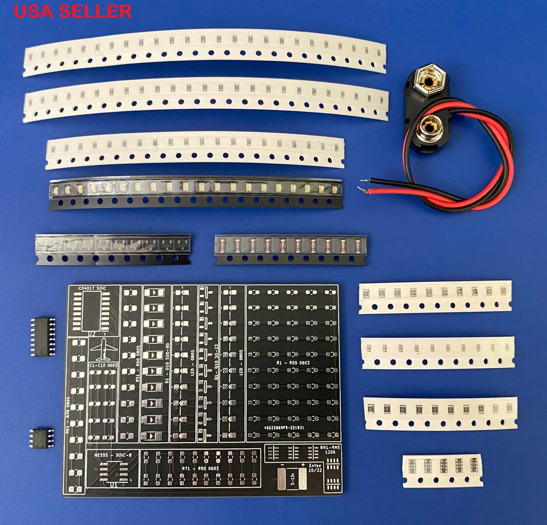 Soldering Practice Kit - Runway Lights - Surface Mount Components - Etsy