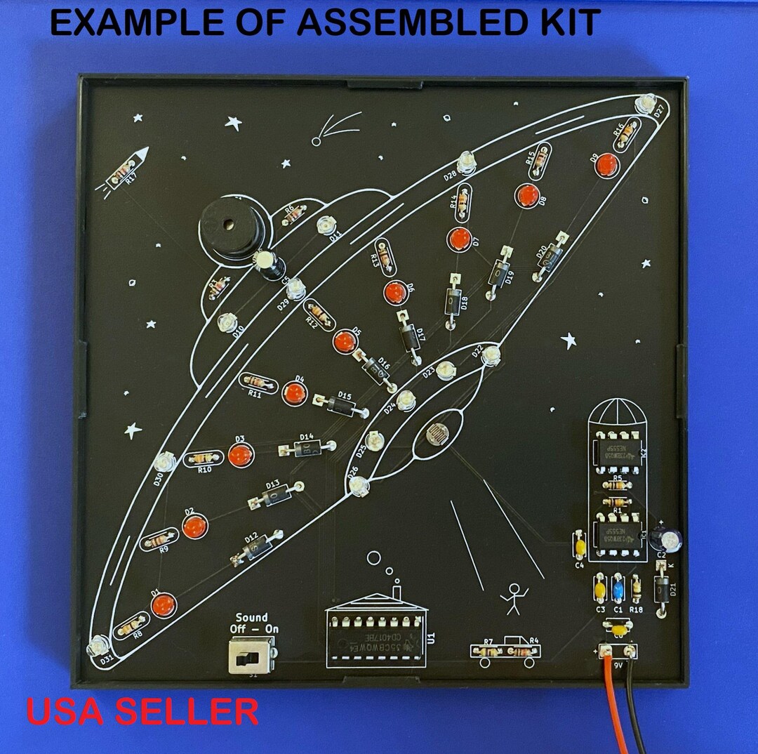 Space Ship Electronic Soldering Practice Kit With Sound - Etsy
