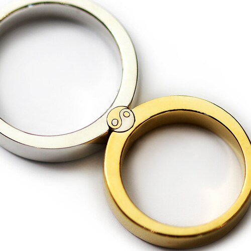 Yin Yang Couple Rings His and Hers Matching Wedding Bands - Etsy