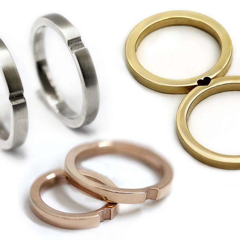 Wedding Ring Set - Etsy