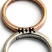 Initials Matching Set Promise Ring in Rose Gold Heart Wedding - Etsy