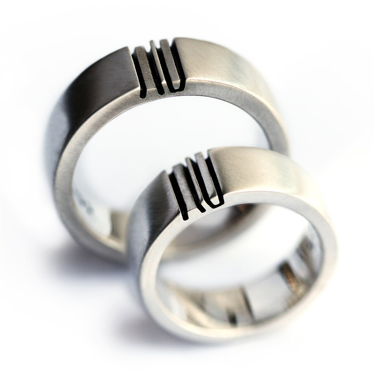 Cute Promise Rings With Your Custom Initial Mark in Silver or | Etsy