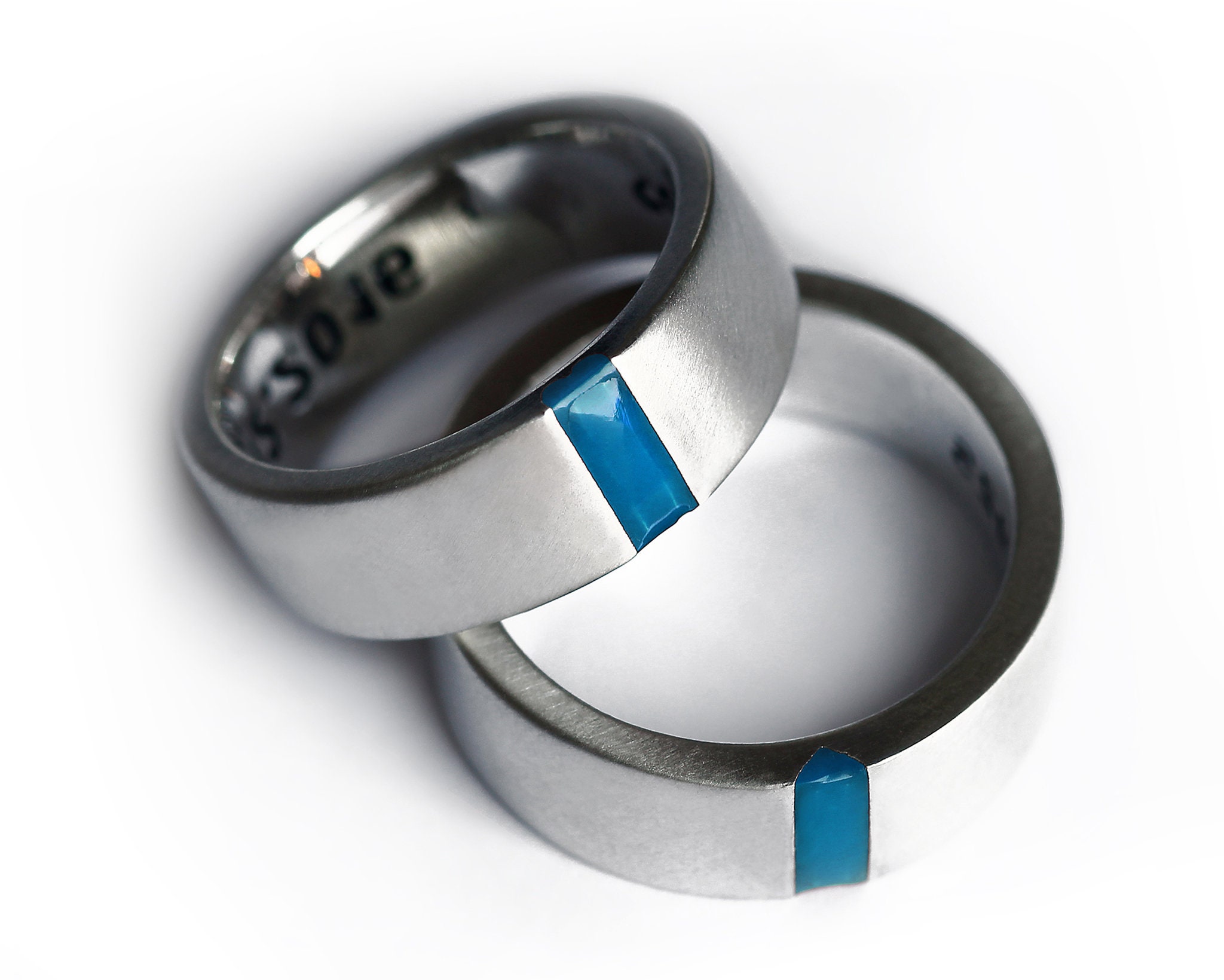 Unique Matching Wedding band Mens Engagement Ring Matching | Etsy