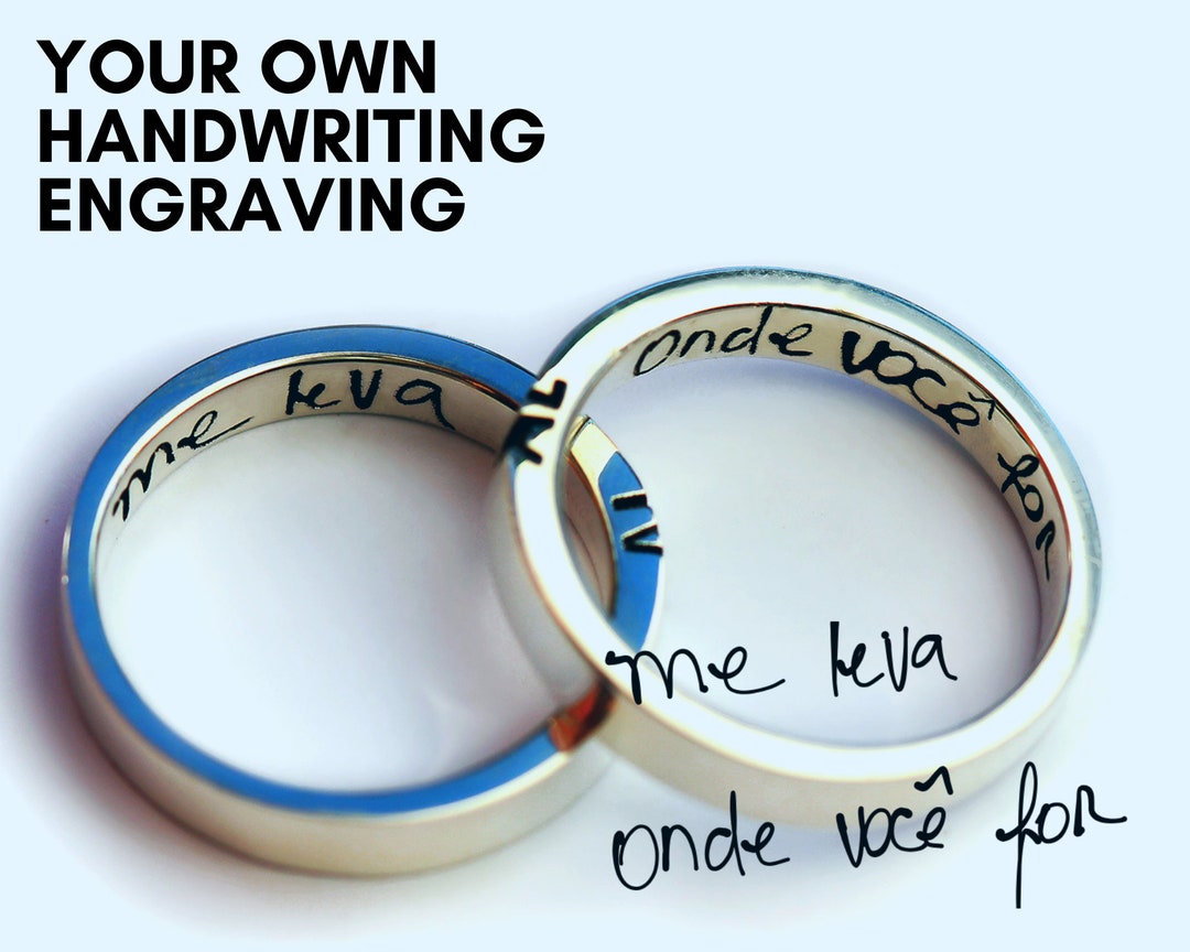 Your Personal Handwriting Engraved, Personalization, Custom Personal ...