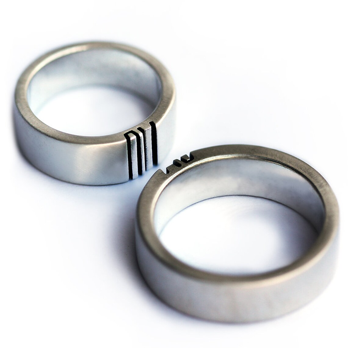 Cute Promise Rings With Your Custom Initial Mark in Silver or | Etsy