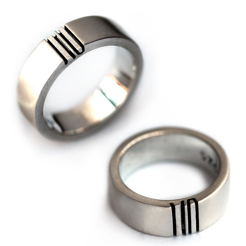 Cute Promise Rings With Your Custom Initial Mark in Silver or | Etsy