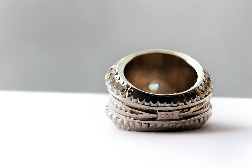 Large Statement rings Big Cocktail ring with green | Etsy