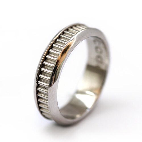 Silver Men's Wedding Band Promise Rings for Men Promise - Etsy
