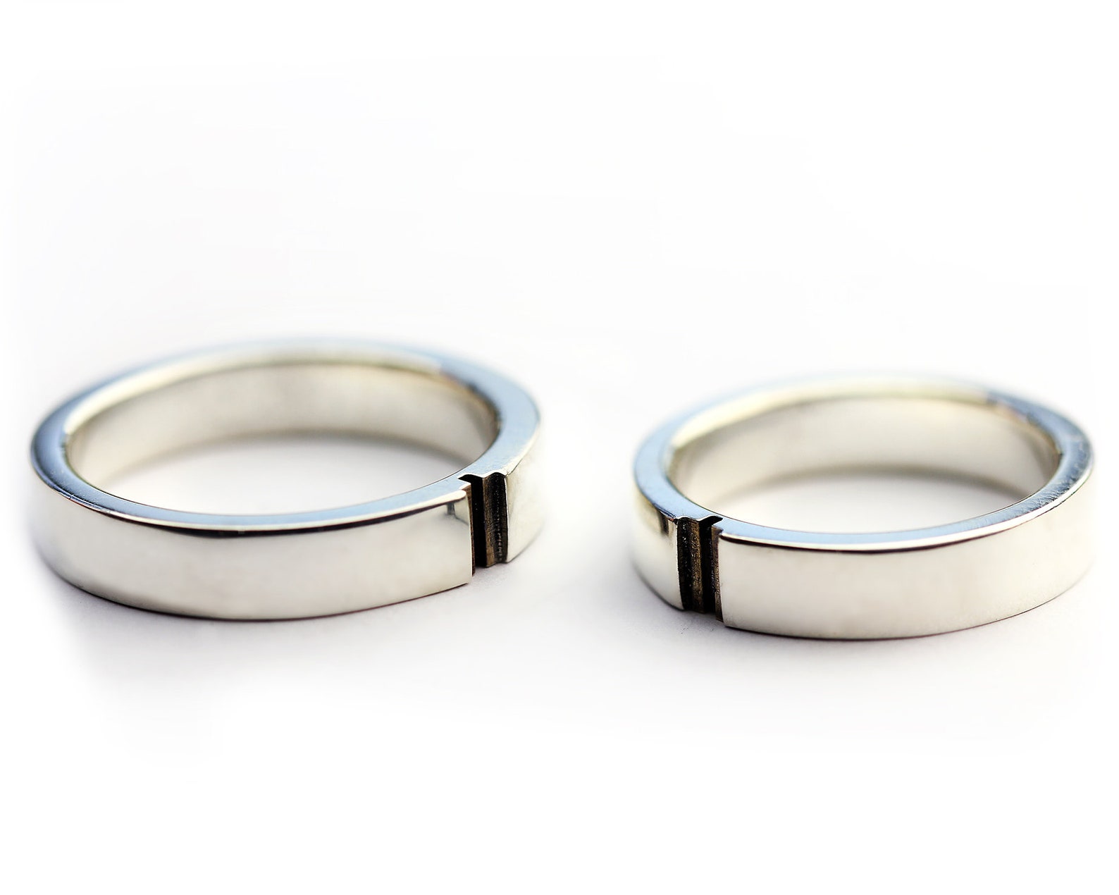 Cross Ring Wedding Ring Set Matching Rings Mens Wedding | Etsy