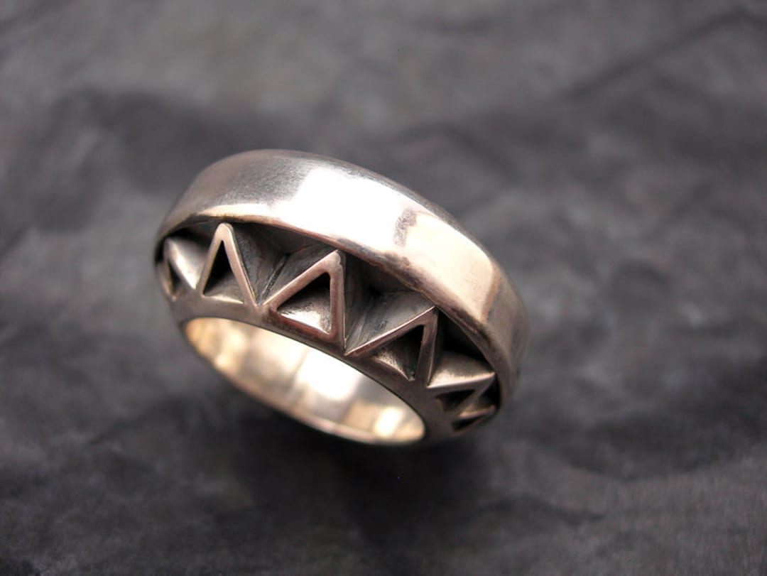 Geometric Ring, Sterling Silver, Custom Made Jewelry, Jewelry Art - Etsy