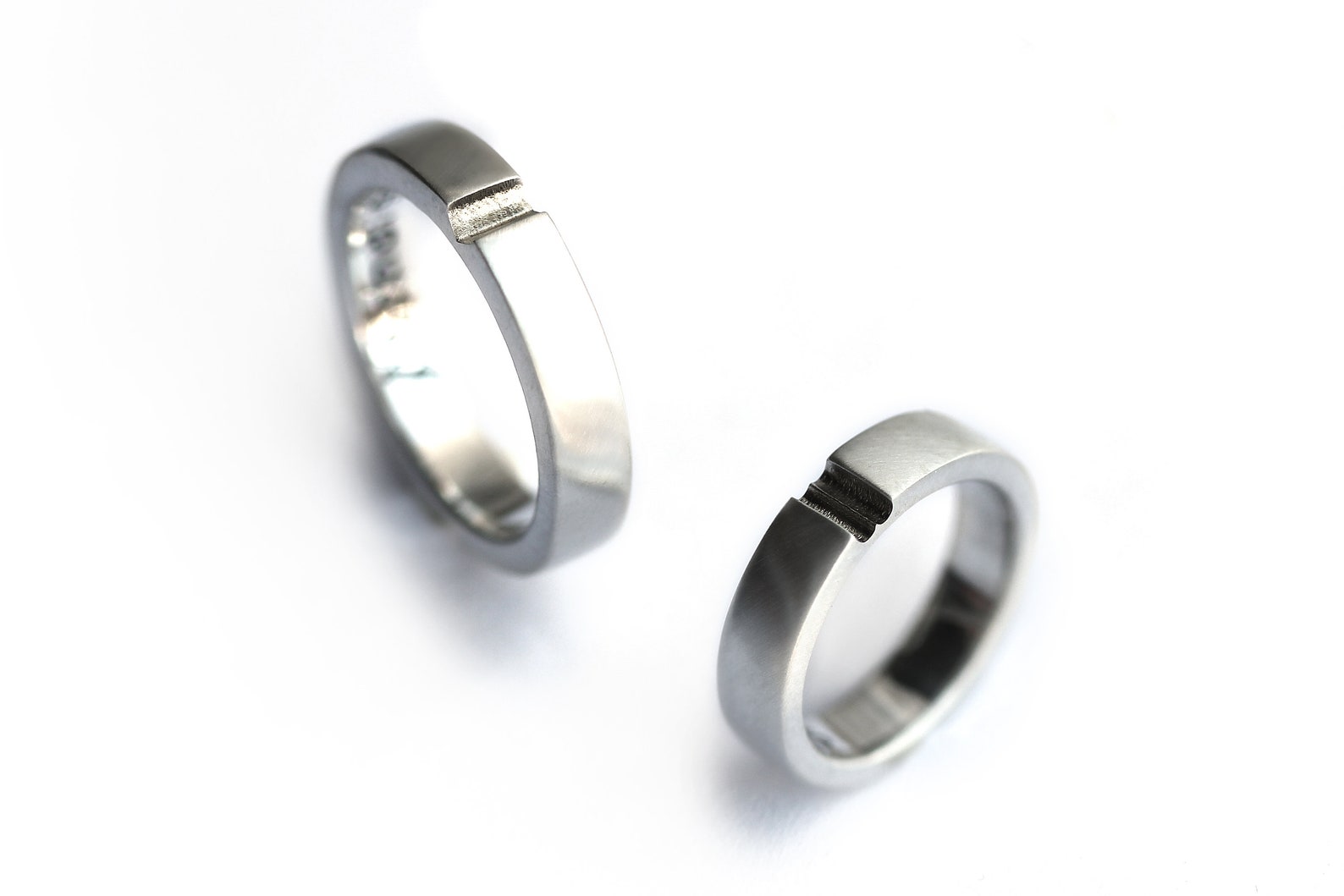 Band Ring Set Custom Matching Handmade Rings for Him and Her | Etsy