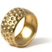 14k Golf Ball Ring,mens Wedding Band, Textured Dimple Pattern Band ...