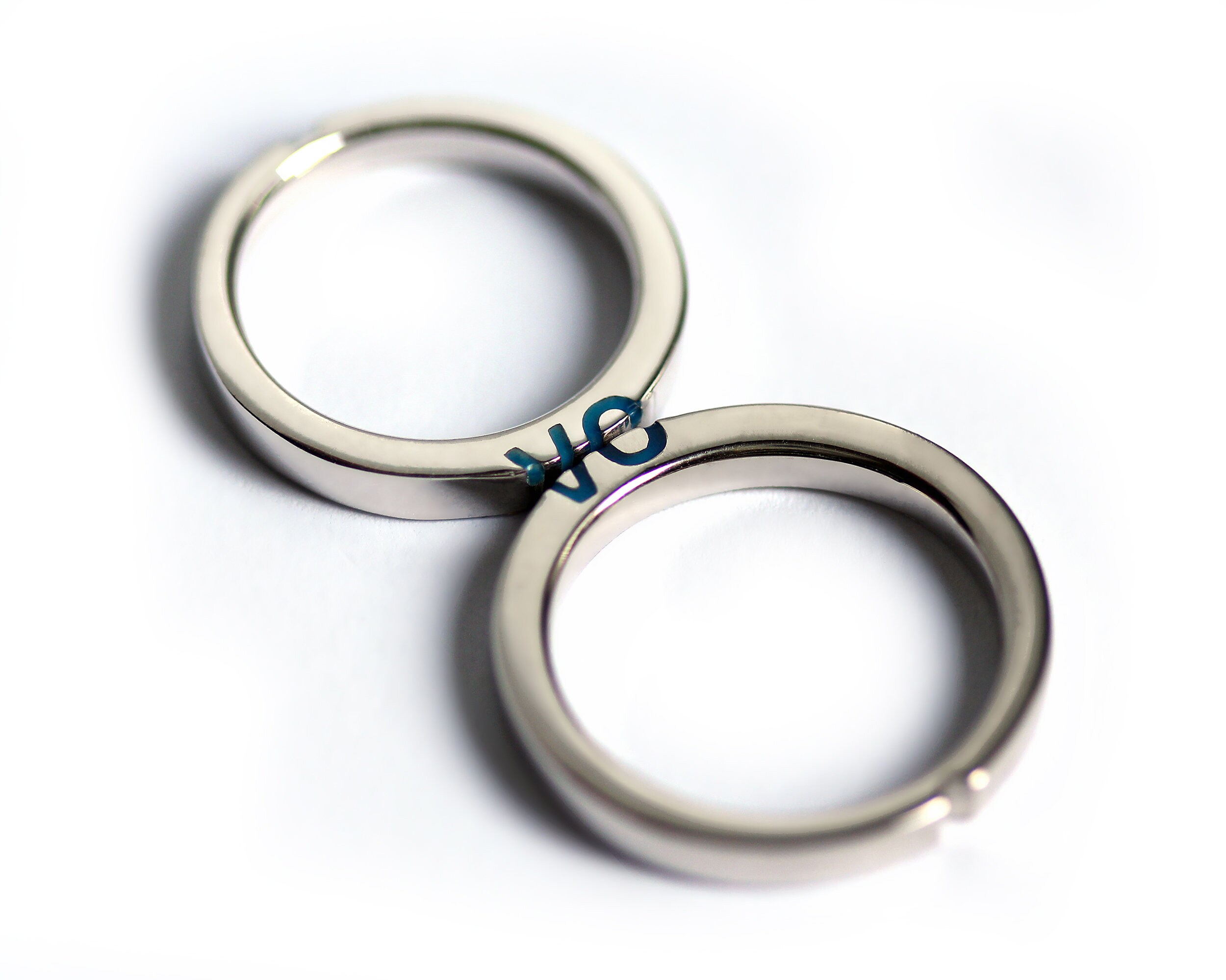 Initial Man Promise Ring, Couple Ring, Wedding Ring Set, Statement ...
