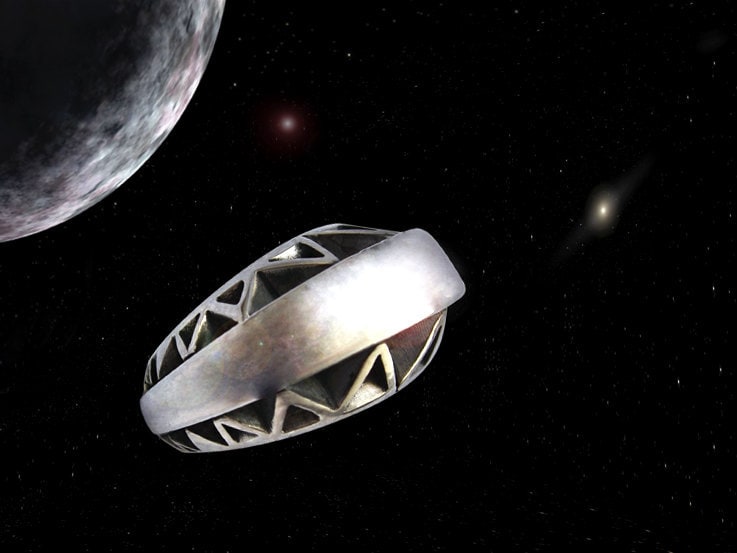 Geometric Ring, Sterling Silver, Custom Made Jewelry, Jewelry Art - Etsy