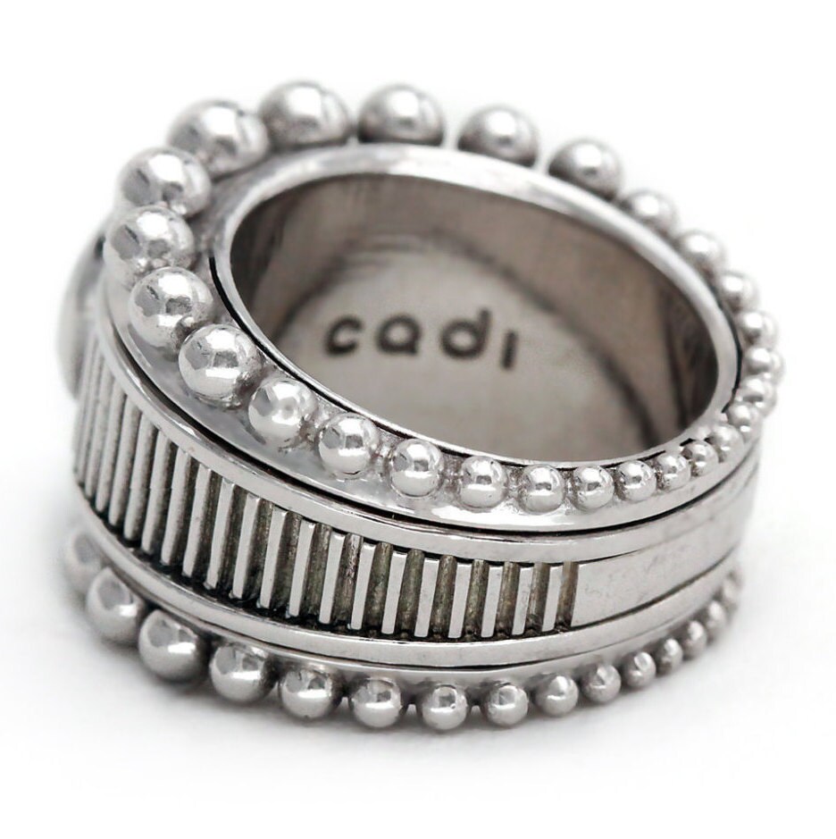 Big cocktail statement ring natural white topaz engagement | Etsy