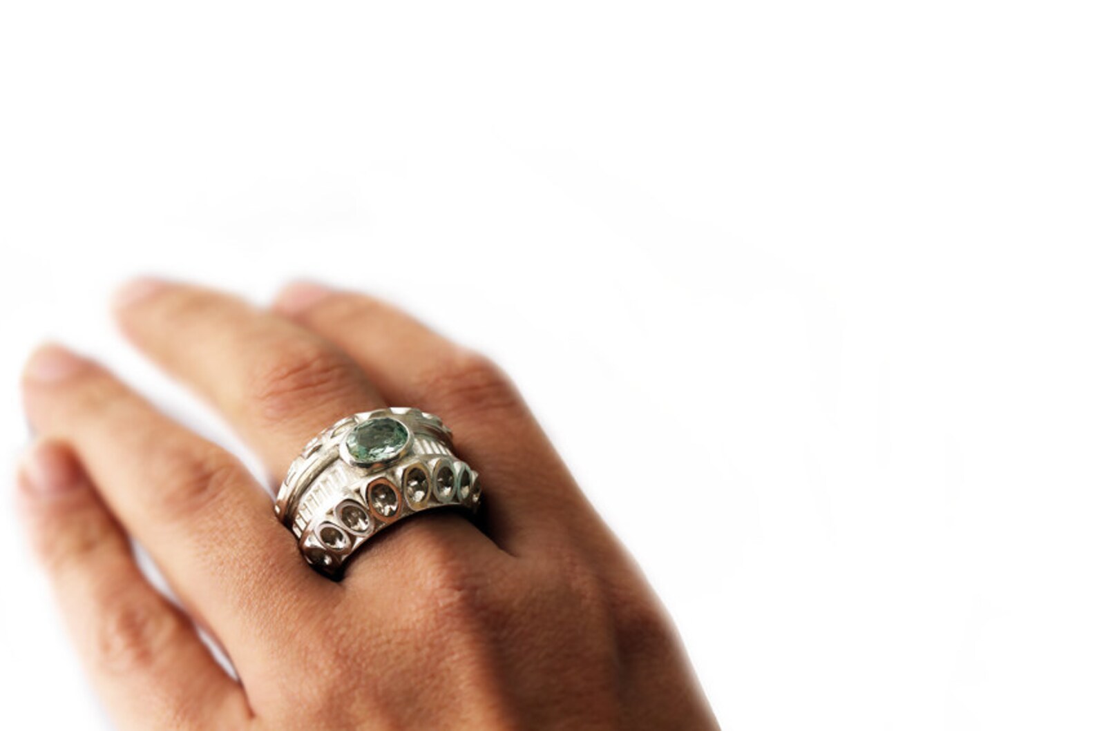 Large Statement Rings Big Cocktail Ring With green - Etsy