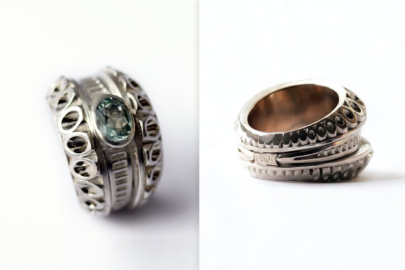 Large Statement Rings Big Cocktail Ring With green - Etsy