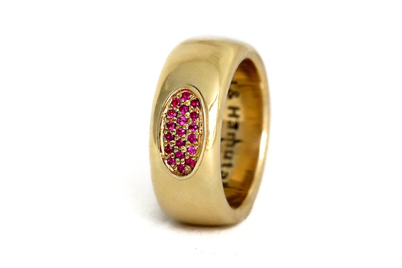 Ruby Ring, Ruby Wedding Ring, Pink Wedding Band, Gold Ruby Engagement ...
