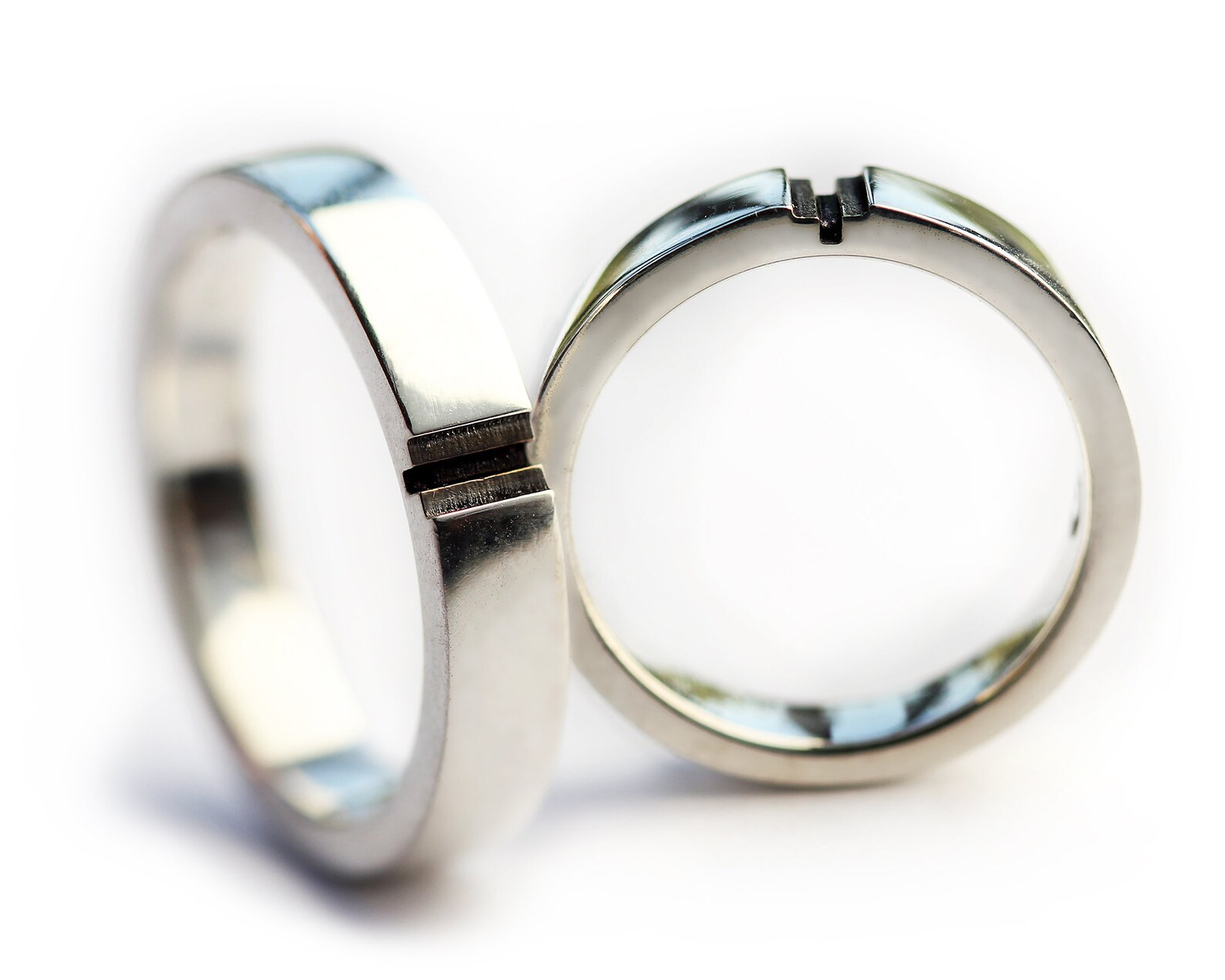 Cross Ring Wedding Ring Set Matching Rings Mens Wedding - Etsy