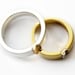Yin Yang Couple Rings, His and Hers Matching Wedding Bands, Gold, Yoga ...