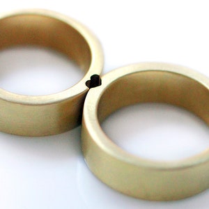 Gold Heart Rings, Mens Wedding Band, Wedding Ring Set, Couples Ring ...