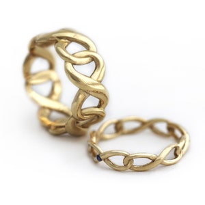 Infinity Ring Set, Infinity Knot Ring, Blue Sapphire Ring, Eternity ...