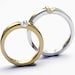 Yin Yang Couple Rings, His and Hers Matching Wedding Bands, Gold, Yoga ...