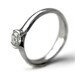 Alternative Promise Ring With a Center Stone Diamond, Engagement Ring ...