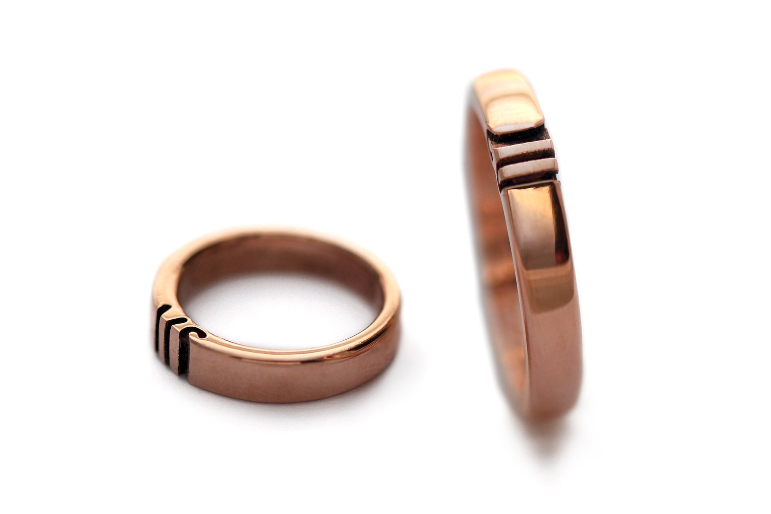 Custom Made Personalized Initial Ring Set for Couple Unique - Etsy