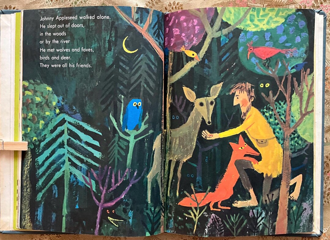 Book - the Story of Johnny Appleseed by Aliki (hardback) - Etsy