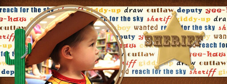 Little Cowboy Cowboy and Western Digital Scrapbook Kit - Etsy