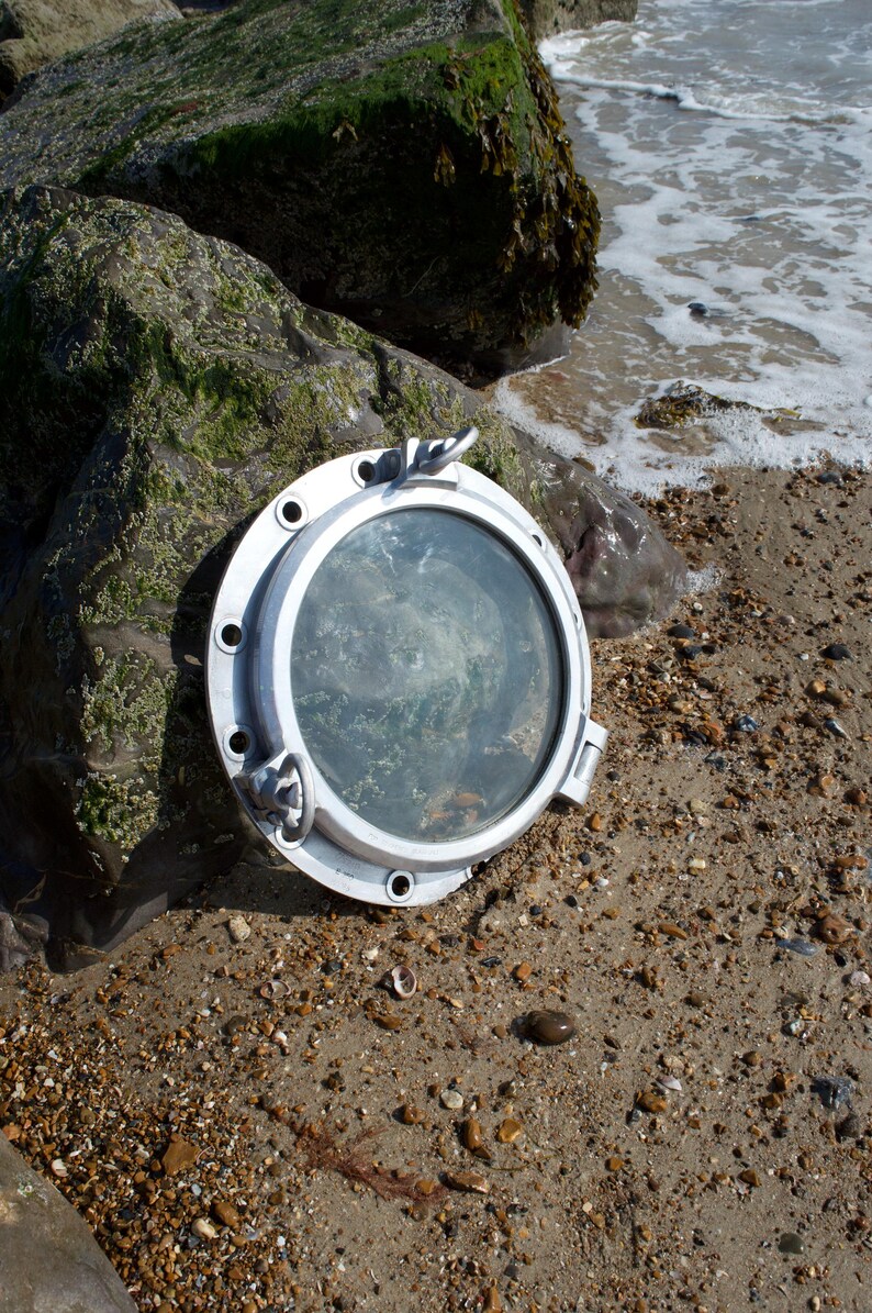 Vintage Authentic Large 2 Key Aluminium Circular Porthole - Ship ...