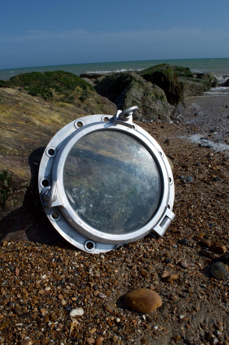 Vintage Authentic Large 2 Key Aluminium Circular Porthole - Ship ...