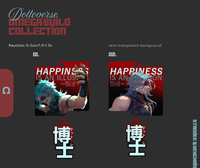 Genshin Impact - Dottore AU Keychains - Etsy