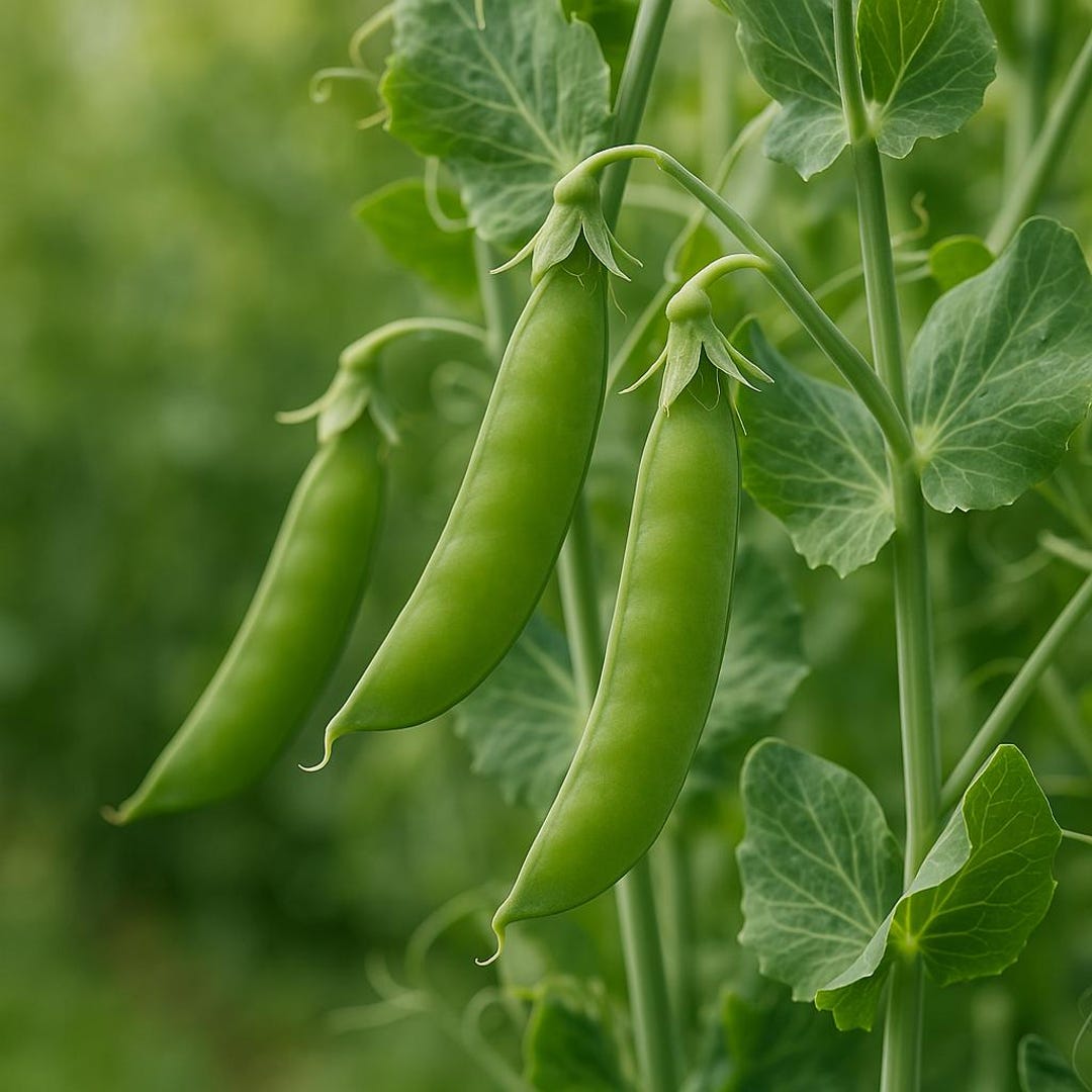 10 Sugar Snap Pea Seeds | Original NON-GMO Heirloom | Crisp 2–3" Pods ...