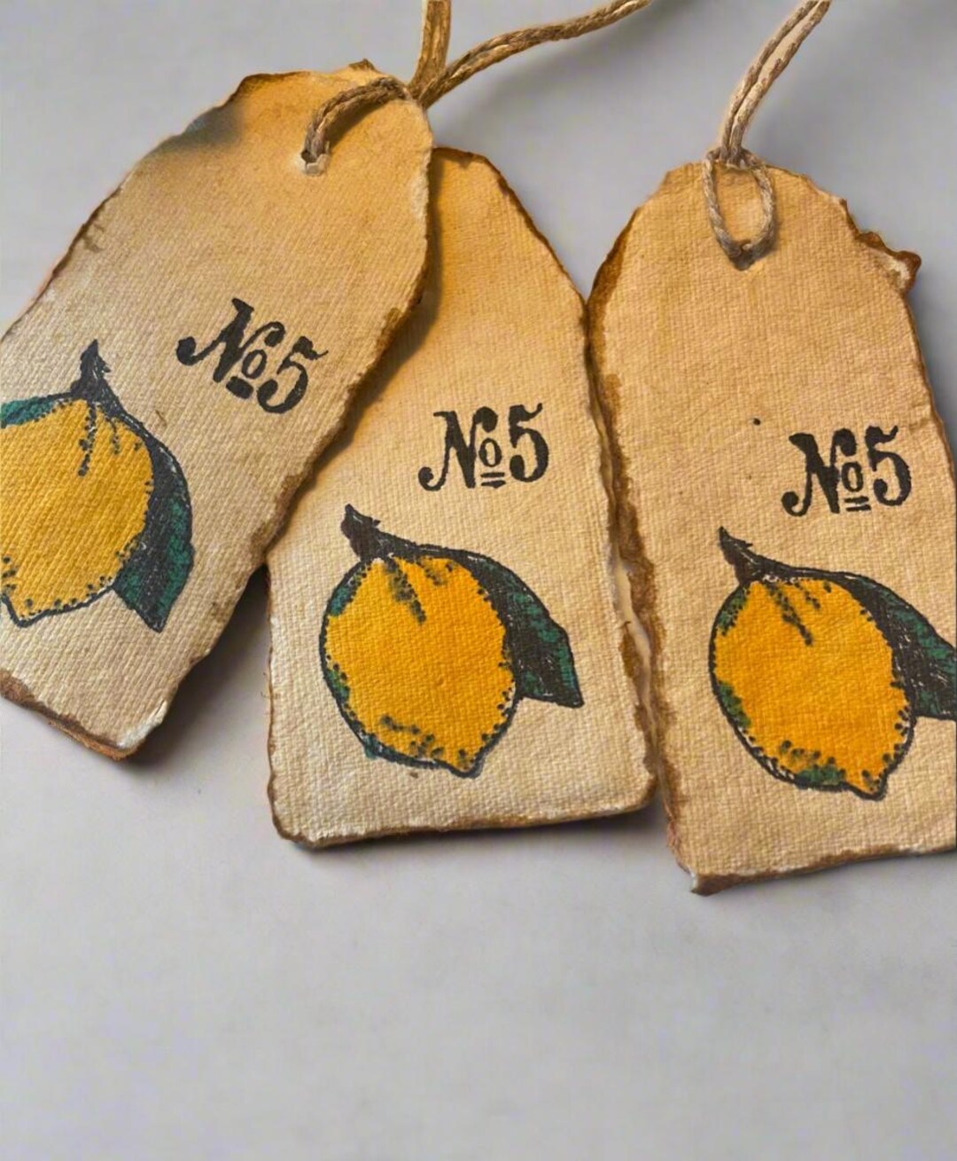 Vintage Lemon Gift Tags - Etsy