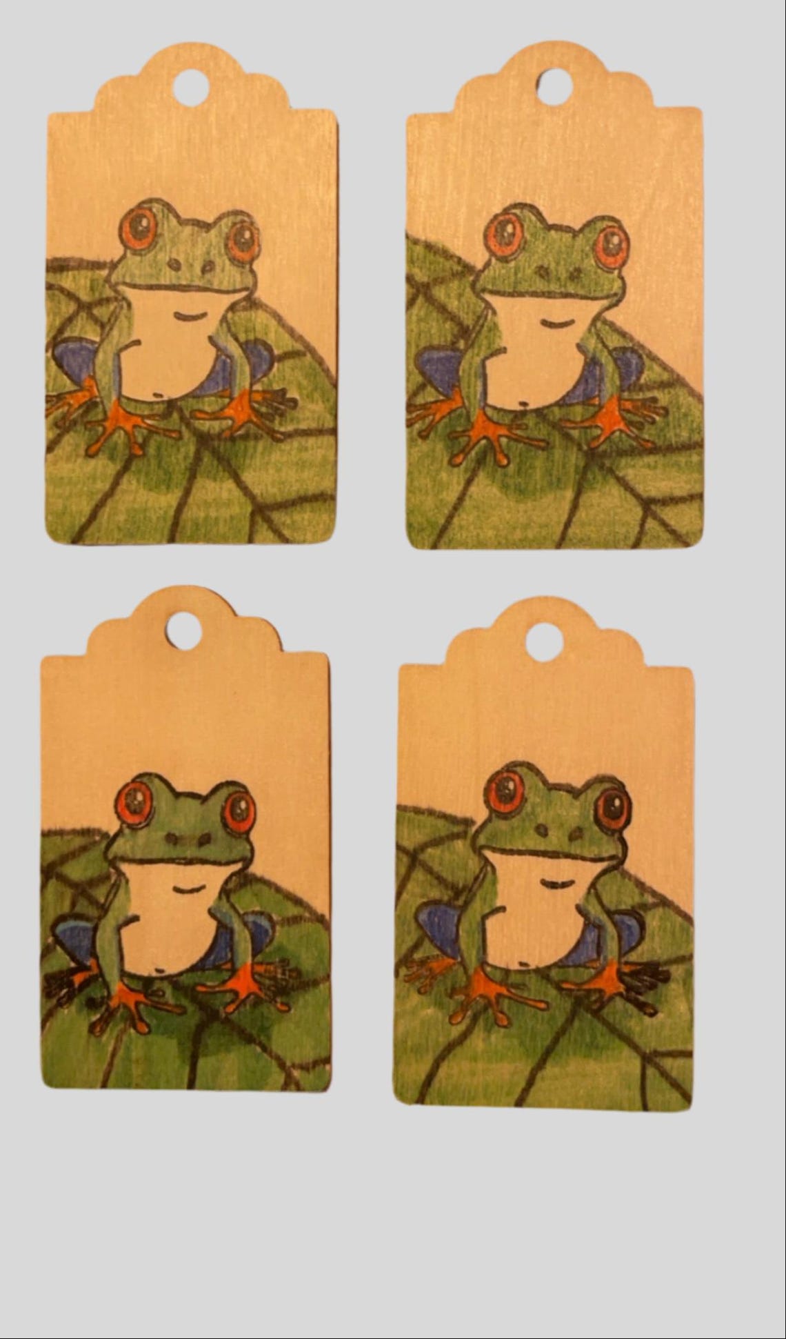 Take a Leap Frog Gift Tags | Set of Four - Etsy