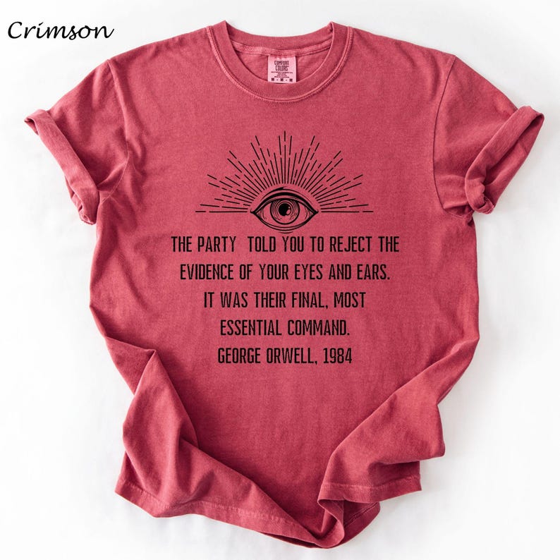 1984 George Orwell Quote Shirt, Anti Fascist Political T-shirt, Resist ...