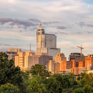 Downtown Raleigh Skyline Print North Carolina NC Panoramic Interior ...