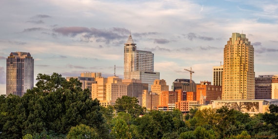 Downtown Raleigh Skyline Panoramic Elevate Your Living Space With A