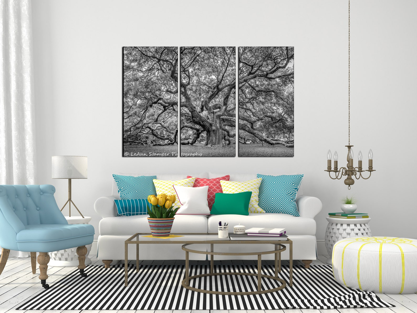 Charleston SC Print South Carolina Historic Angel Oak Tree - Etsy