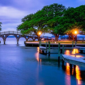 Live Oak Bridge Currituck Lighthouse Print Corolla North Carolina NC ...