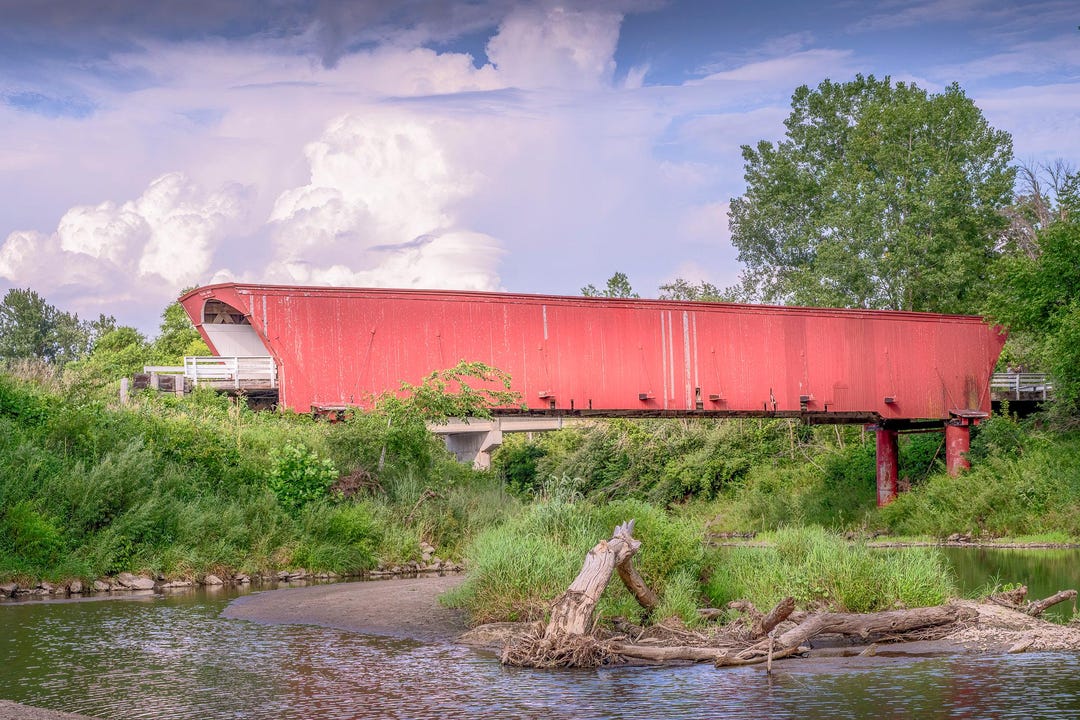 Bridges of Madison County Holliwell Covered Bridge Winterset Iowa Fine ...