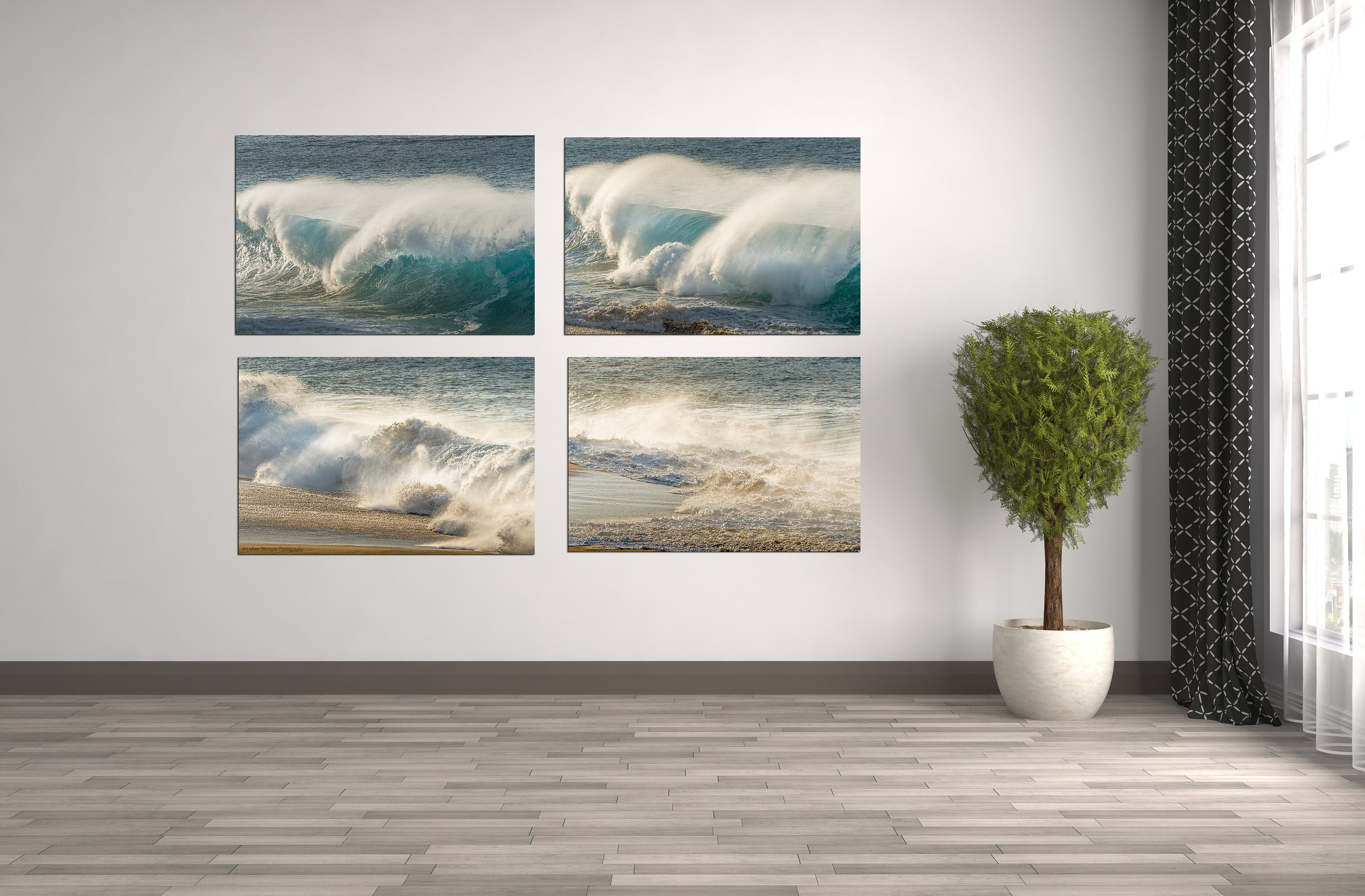 Wave OceanBeach Decor Beach ArtHome DecorOffice | Etsy